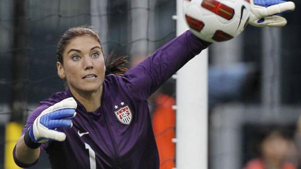 Hope Solo Poses Naked