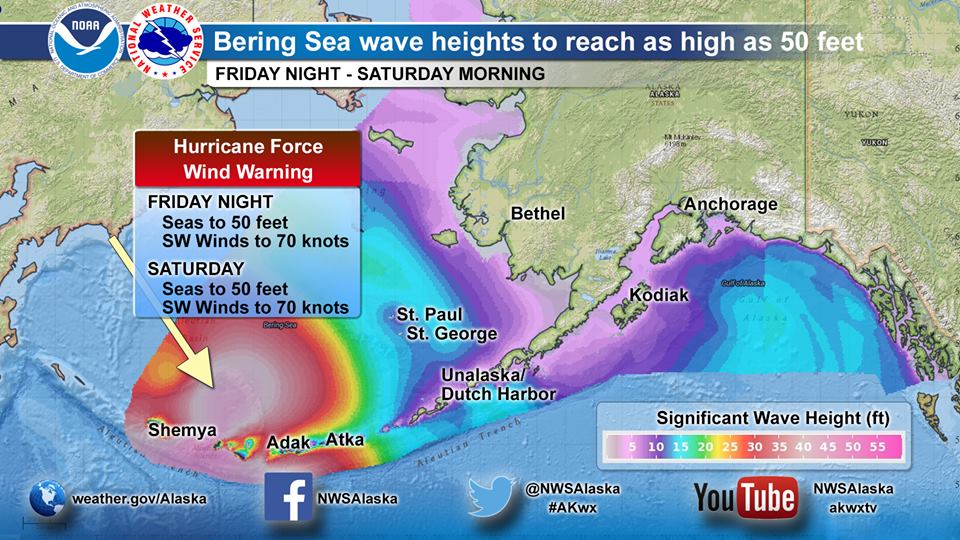Storm brings strong winds, big waves to Alaska's Aleutian Islands | king5.com