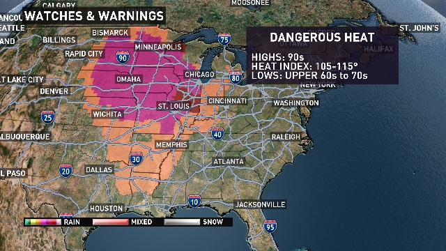 Dangerous Heat across Central U.S. | king5.com