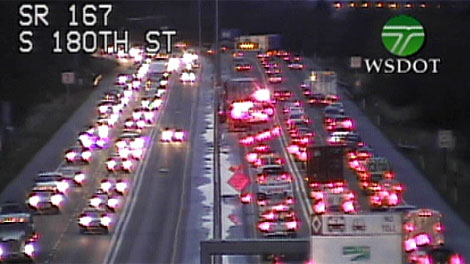 Semi-truck crash on SR 167 in Renton | king5.com