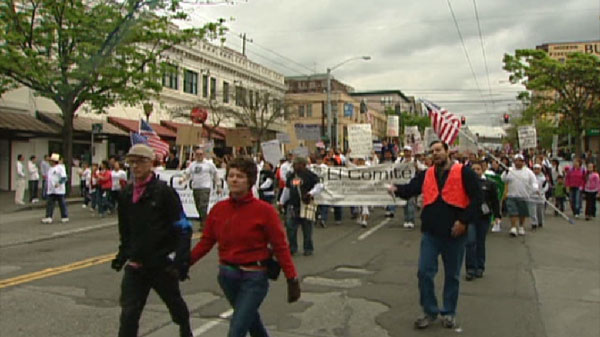Seattle May Day immigrant rally seeks end to discrimination | king5.com