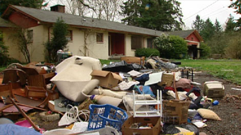 Trashed House Outside