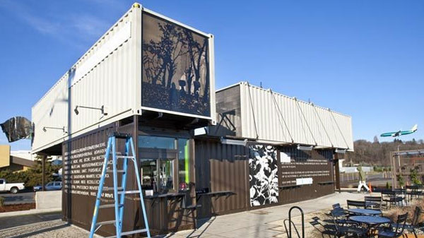 Starbucks Made Of Shipping Containers
