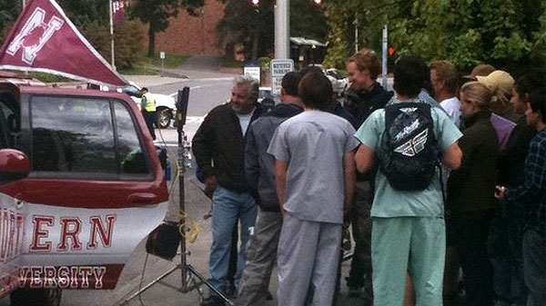 Movie filming on University of Washington campus | king5.com