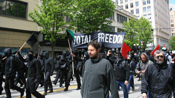 Investigation into violent May Day protesters continues | king5.com