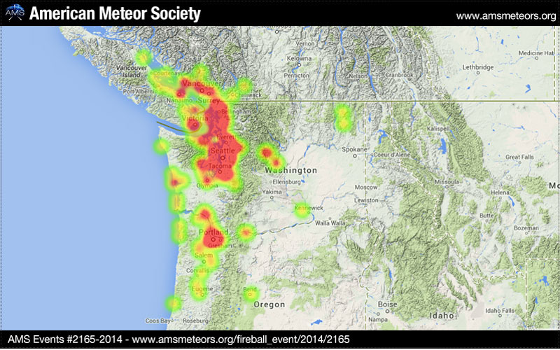 Meteor Society reports on Northwest's 'major fireball' | king5.com