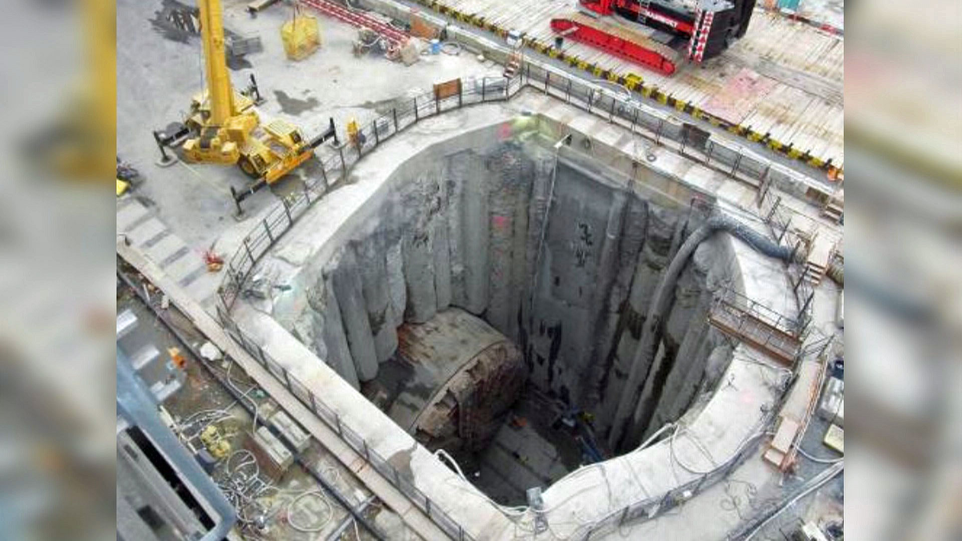 Bertha almost in place in repair pit | king5.com