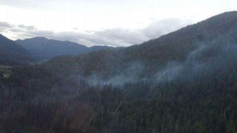 Wildfire burning in steep terrain in Olympic National Park | king5.com