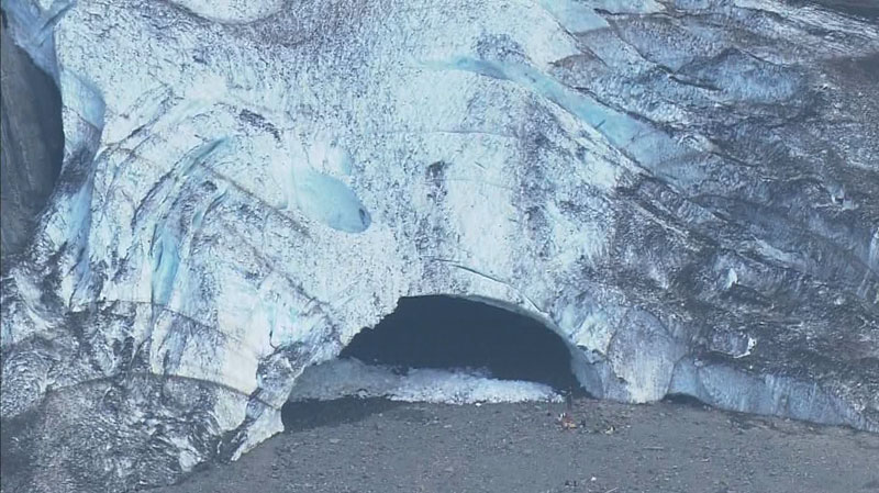 Ice cave collapse 911 caller reacts to land line plans | king5.com