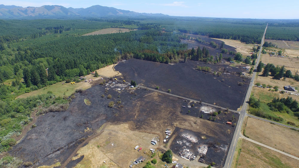 Mason Co. wildfire 50 percent contained | king5.com