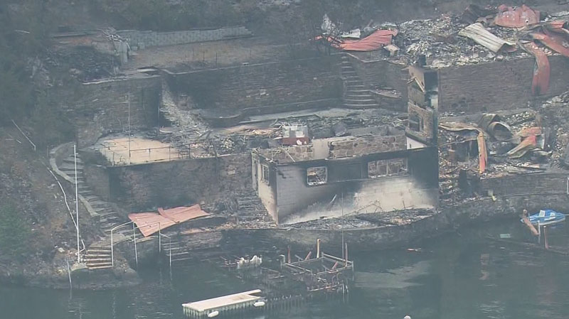 Aerial view of Chelan wildfire damage | king5.com