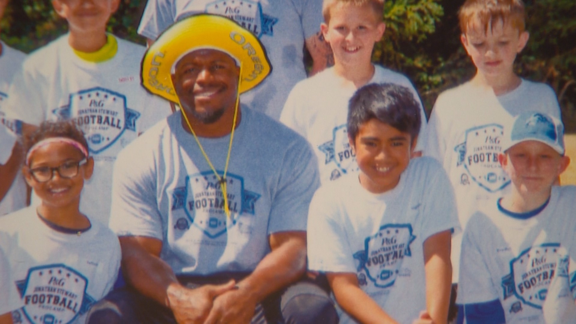 Local student talks about camp with Panthers Jonathan Stewart | king5.com