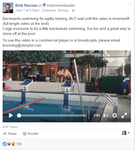 Watch this swimmer go backwards in the pool | king5.com