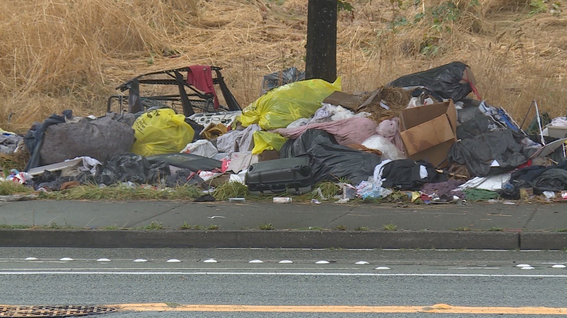 Trash piles up as Seattle rethinks homeless camp response | king5.com