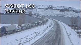 I-90 reopens after snow forces overnight closure | king5.com