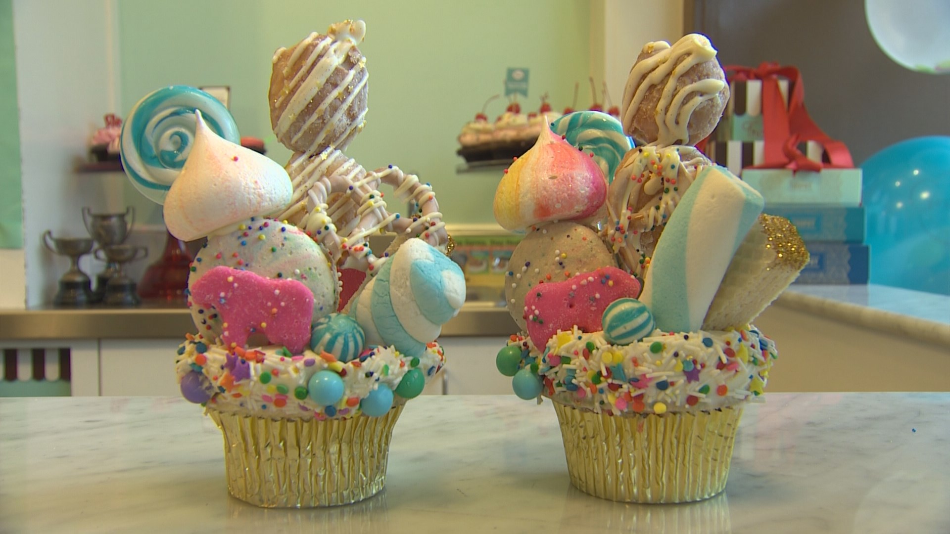 Trophy Cupcakes debuts Willie Wonka-inspired birthday treat | king5.com